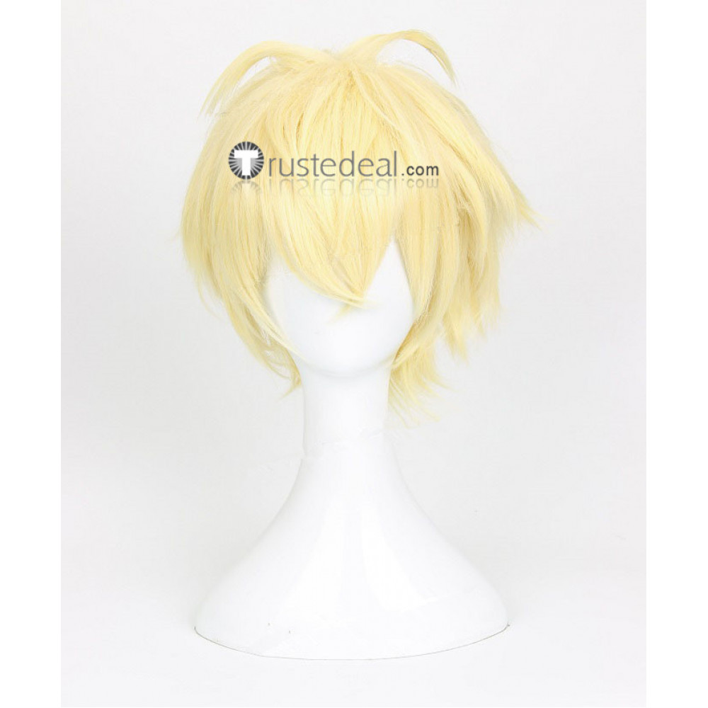 Seraph of the End Owari no Serafu Mikaela Hyakuya Blonde Golden Cosplay Wig
