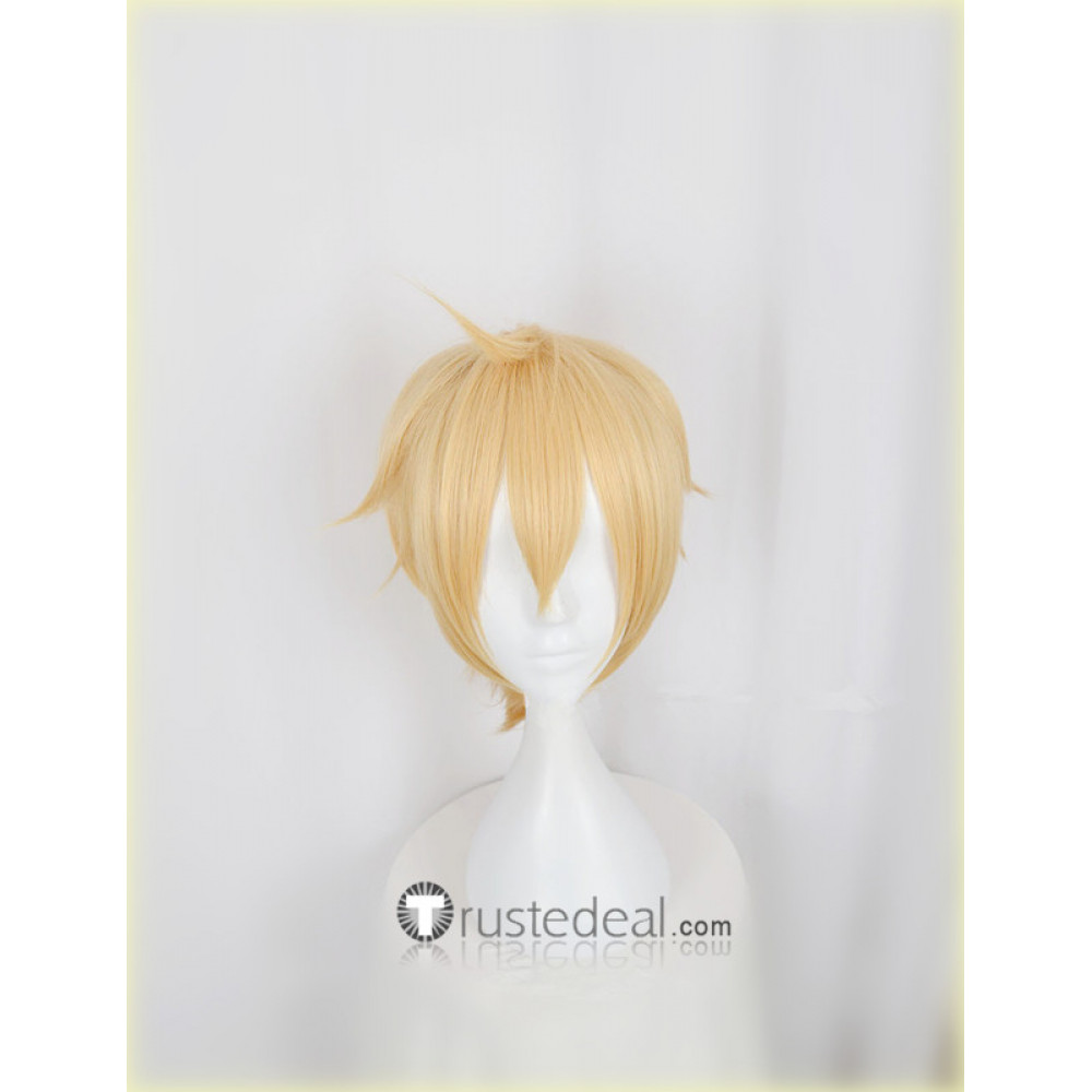 Vocaloid Kagamine Len Blonde Cosplay Wig
