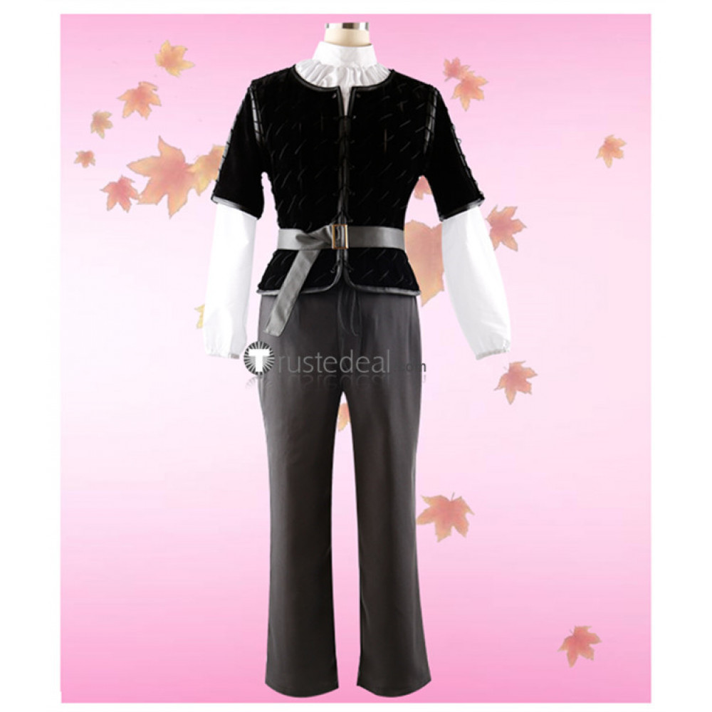 Game of Thrones Arya Stark Black Gray Cosplay Costume