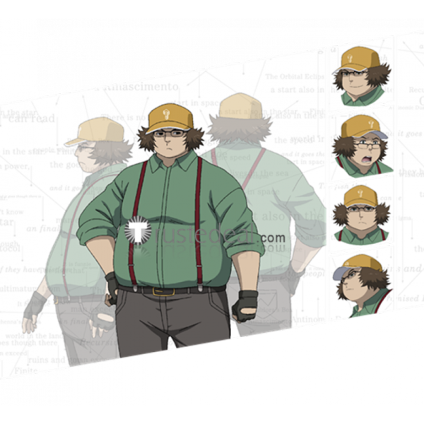 Steins;Gate Itaru Hashida Daru Green Cosplay Costume