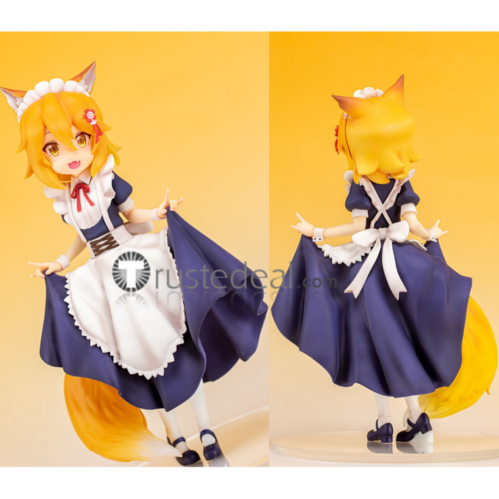 Sewayaki Kitsune no Senko-san Shiro Senkosan White Blue Maid Cosplay ...
