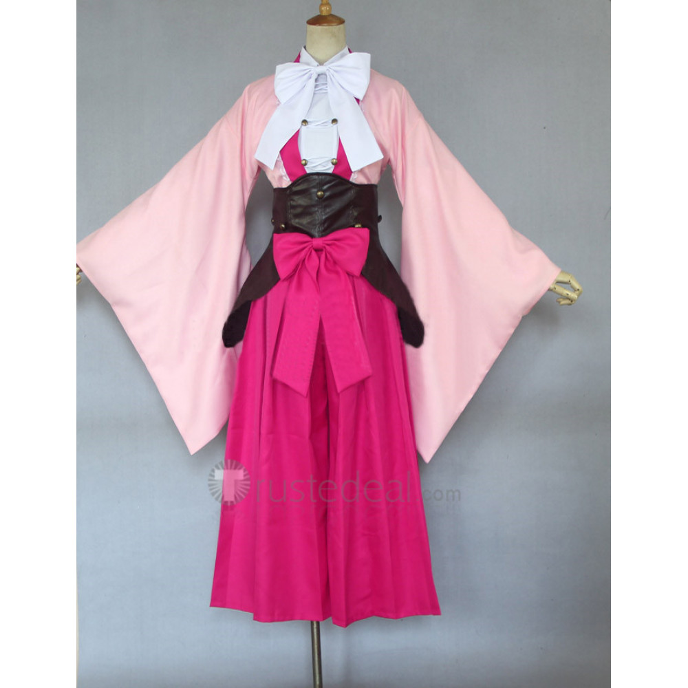 Koutetsujou no Kabaneri Ayame Pink Kimono Cosplay Costume