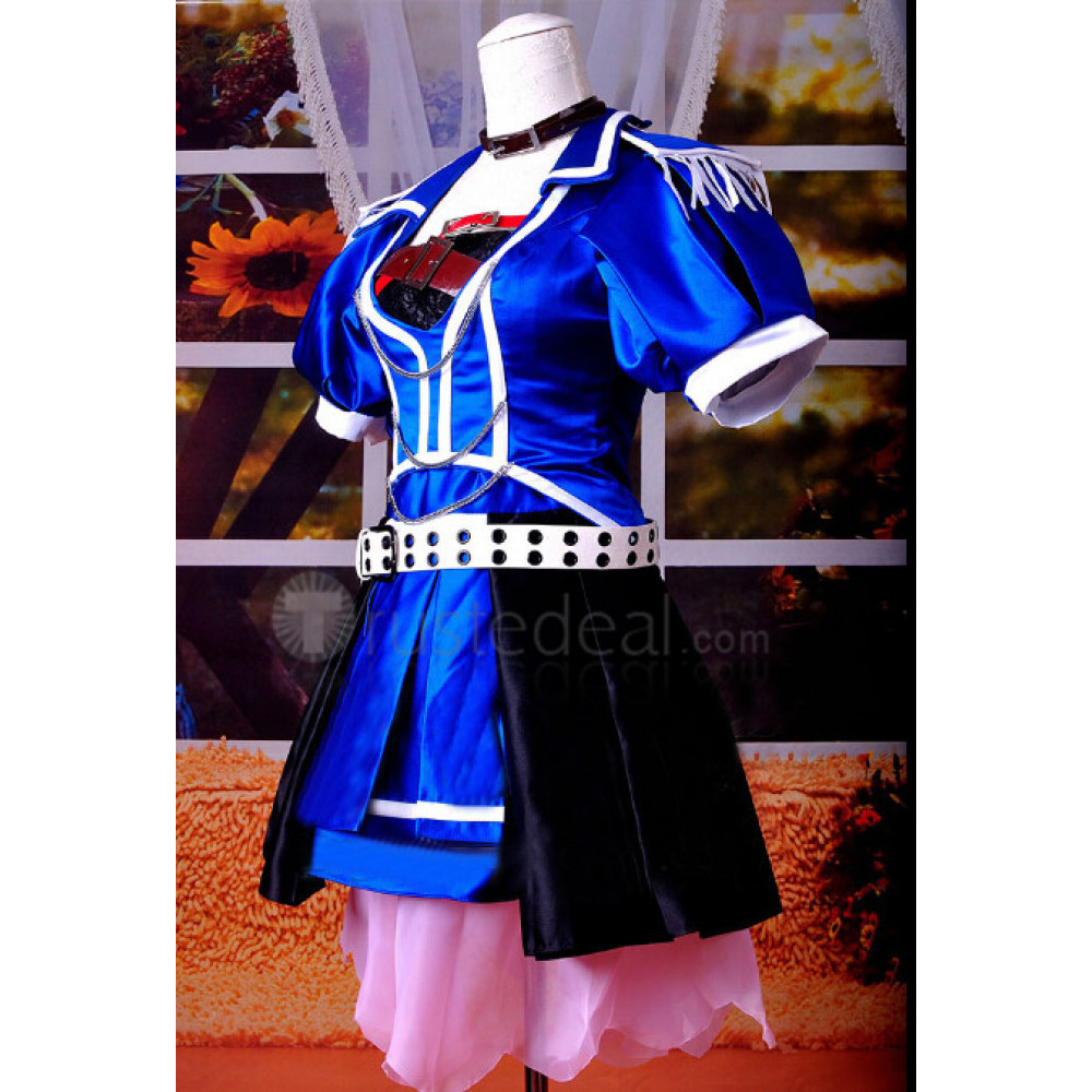 Vocaloid Meiko Blue Crystal Project DIVA Future Tone Cosplay Costume