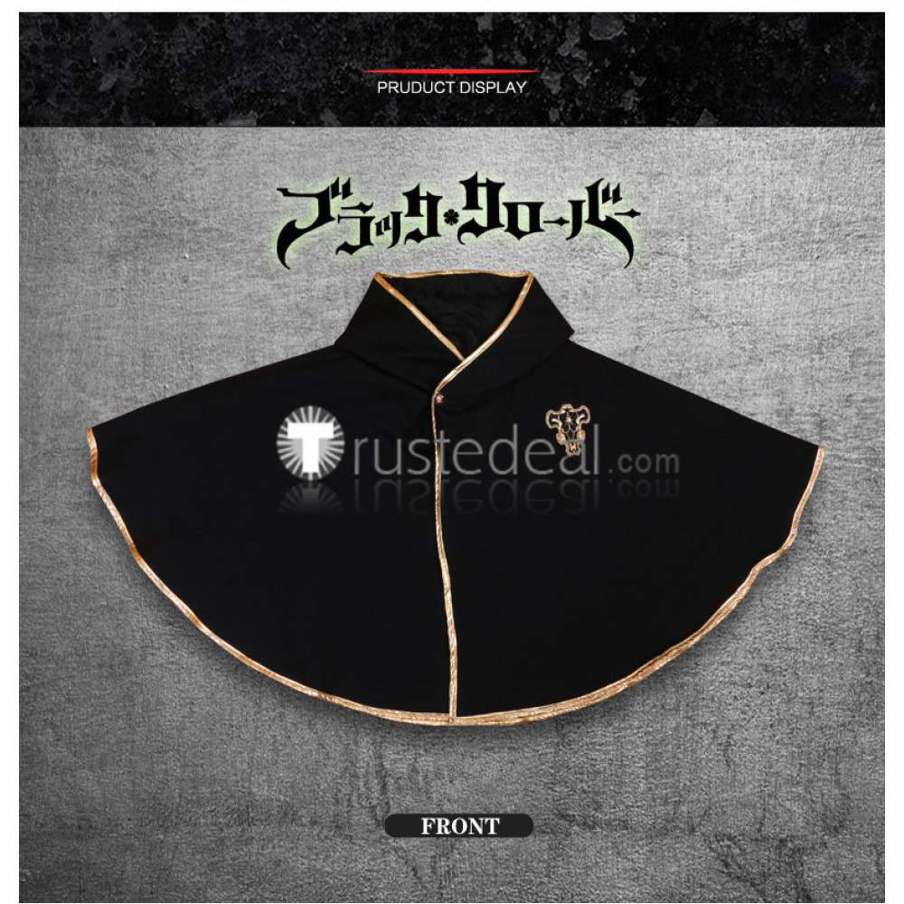 Black Clover Asta Cape Headband Cosplay Costume