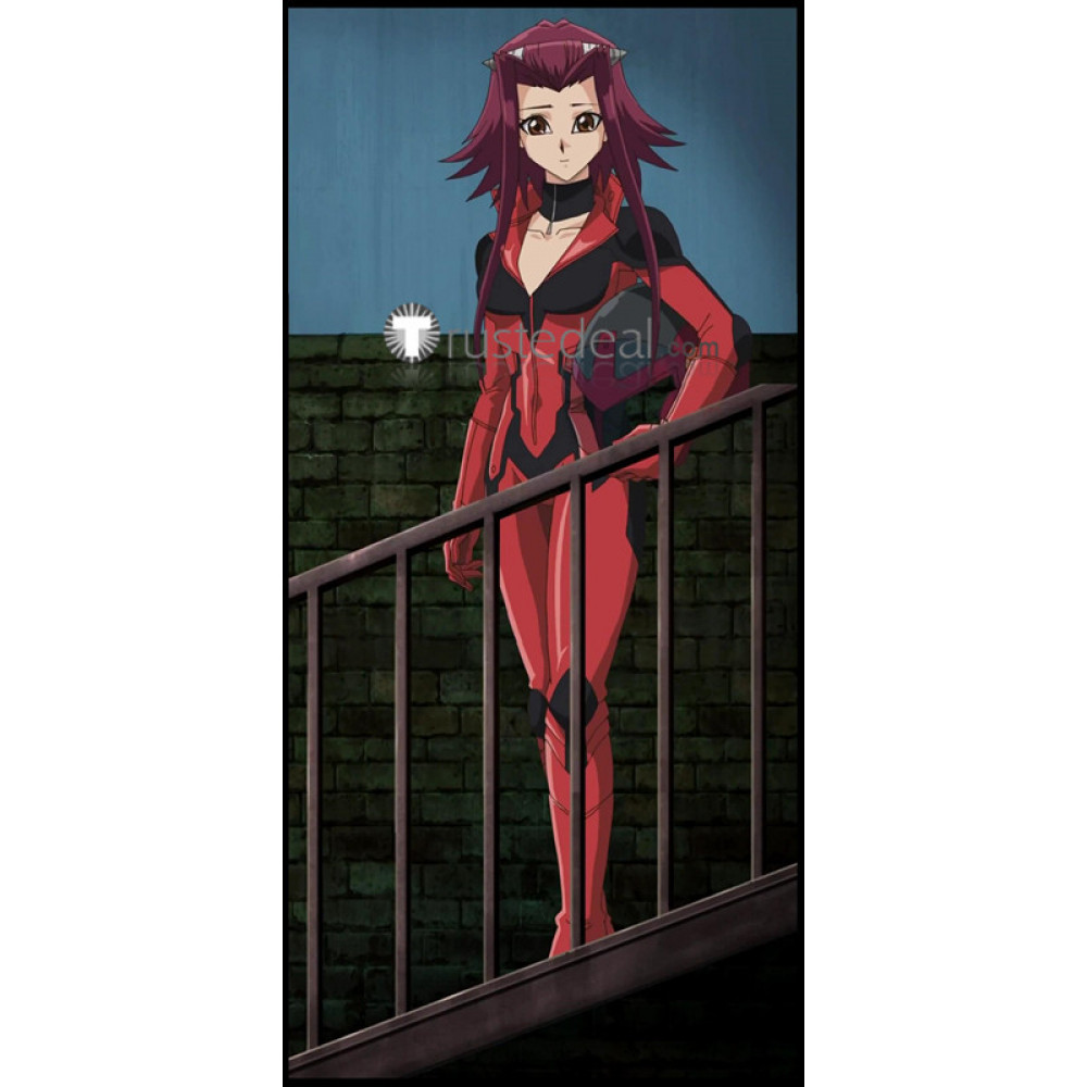 Yu Gi Oh 5ds Akiza Izinski Turbo Duelist Motorcycle Red Costume
