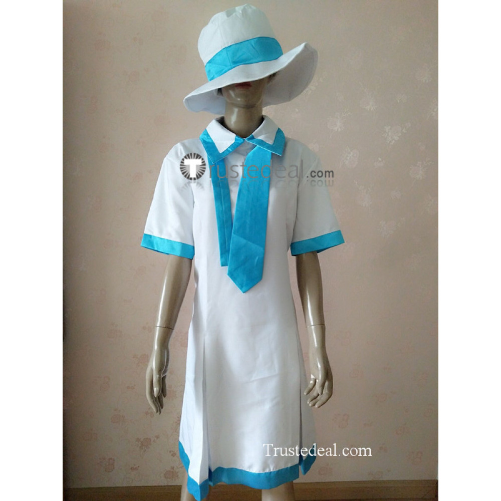 Vocaloid MIKU Time Machine Blue Dress Cosplay Costume