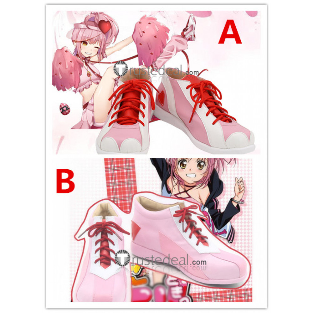 Shugo Chara Amu Hinamori Pink Cosplay Shoes