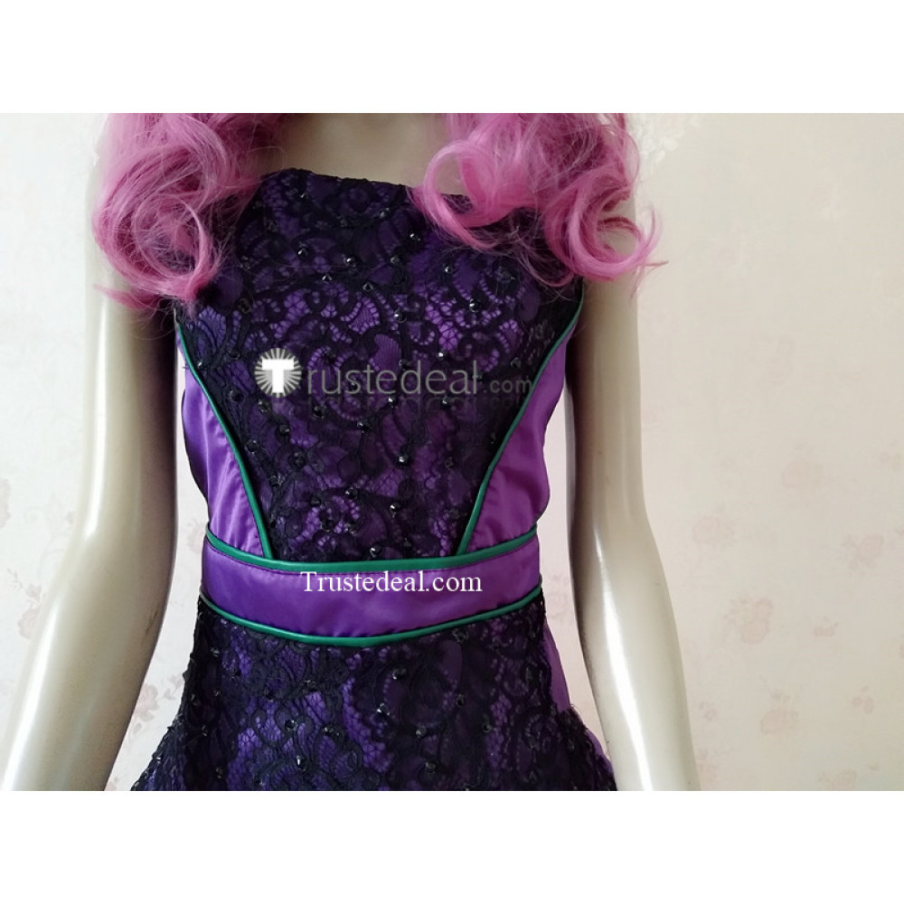 Descendants 2 Mal Cotillion Purple Dress Disney Cosplay Costume