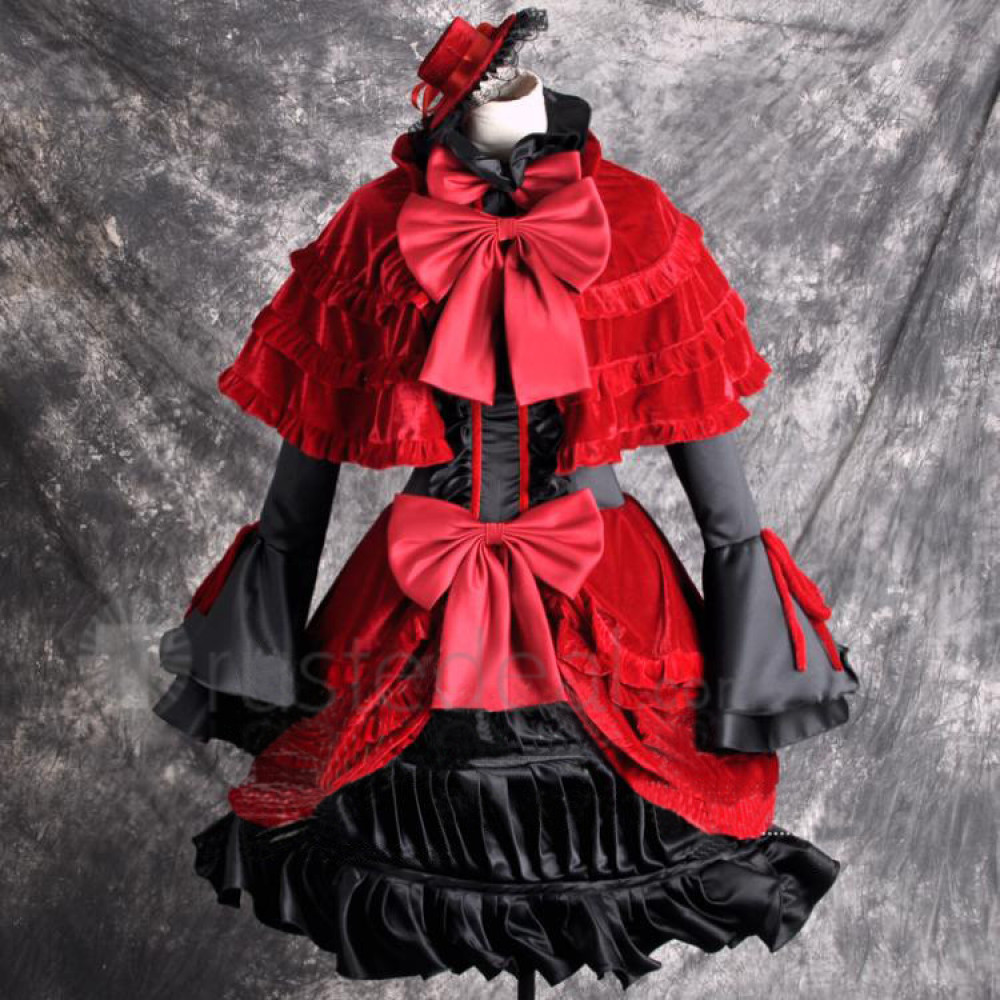 K Project Anna Kushina Red Lolita Dress Cosplay Costume