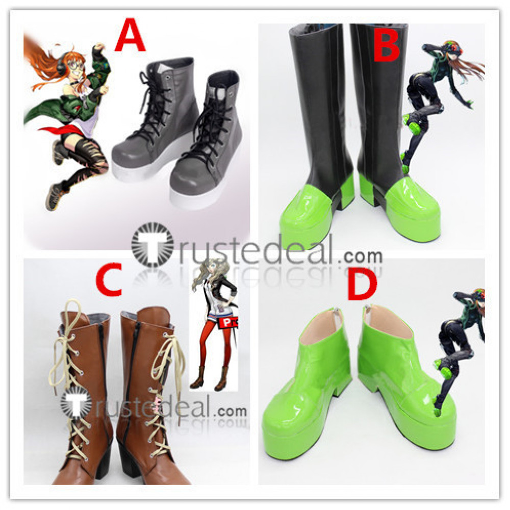 Persona 5 Futaba Sakura Takamaki Ann Cosplay Shoes Boots