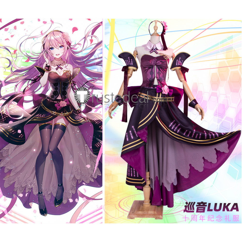 Vocaloid Luka Ruka 10th Anniversary Cosplay Costume
