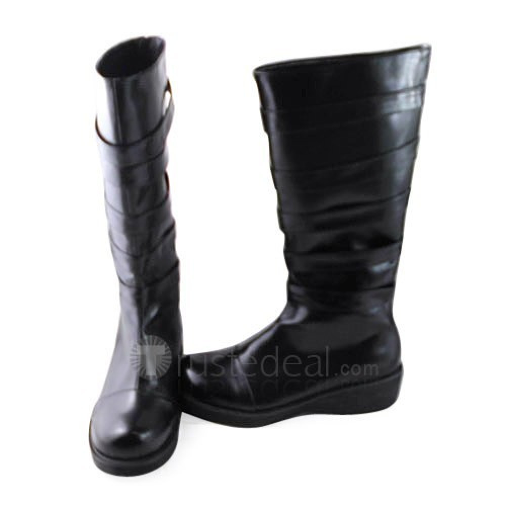 Elegant High Shaft Black Cosplay Boots