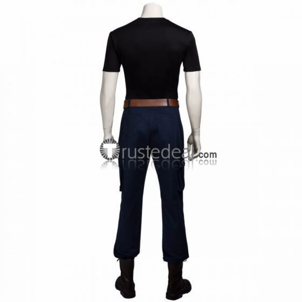 Young Justice Superboy Conner Kent Black Cosplay Costume