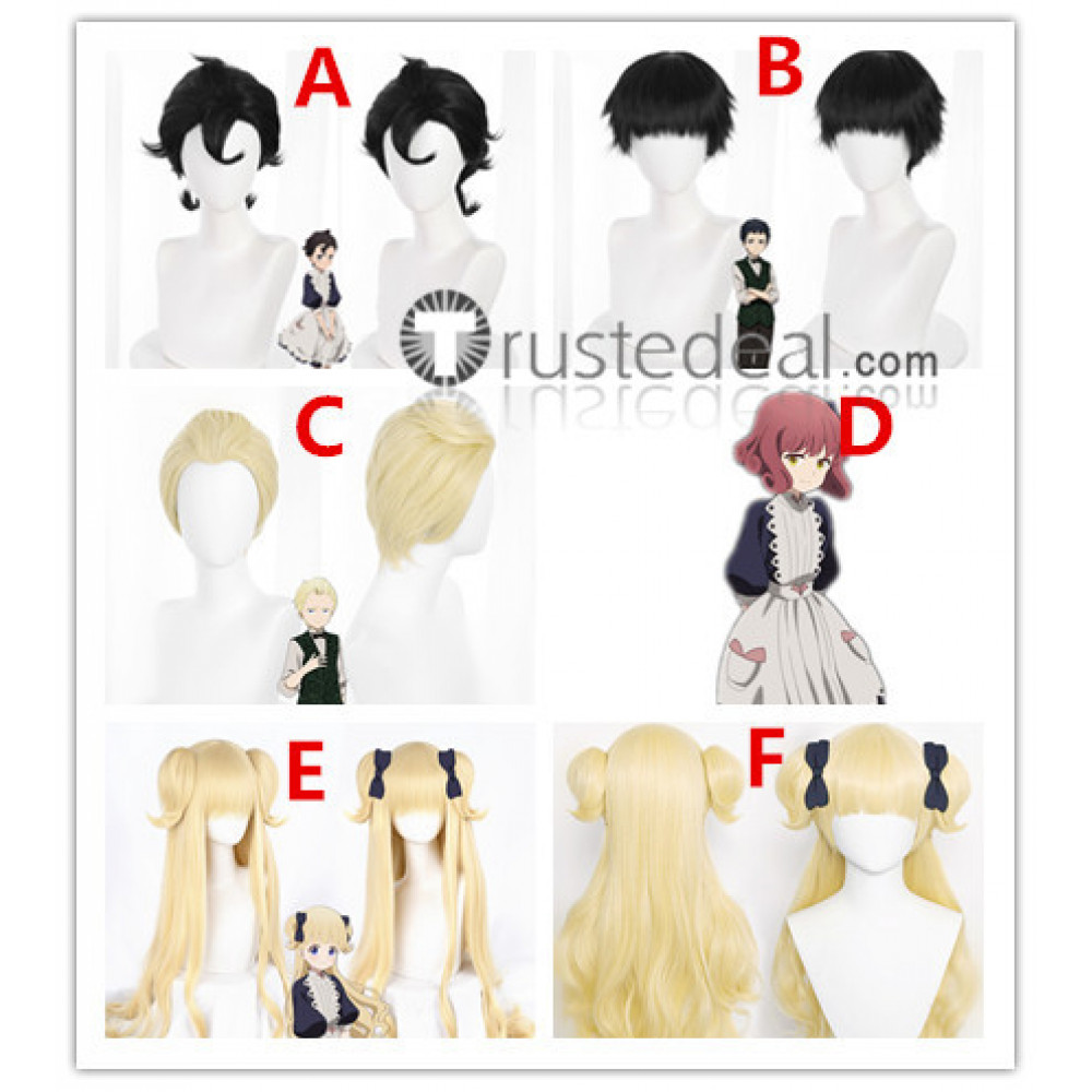 Shadows House Emilyko Ram Shaun Ricky Lou Blonde Black Pink Cosplay Wigs
