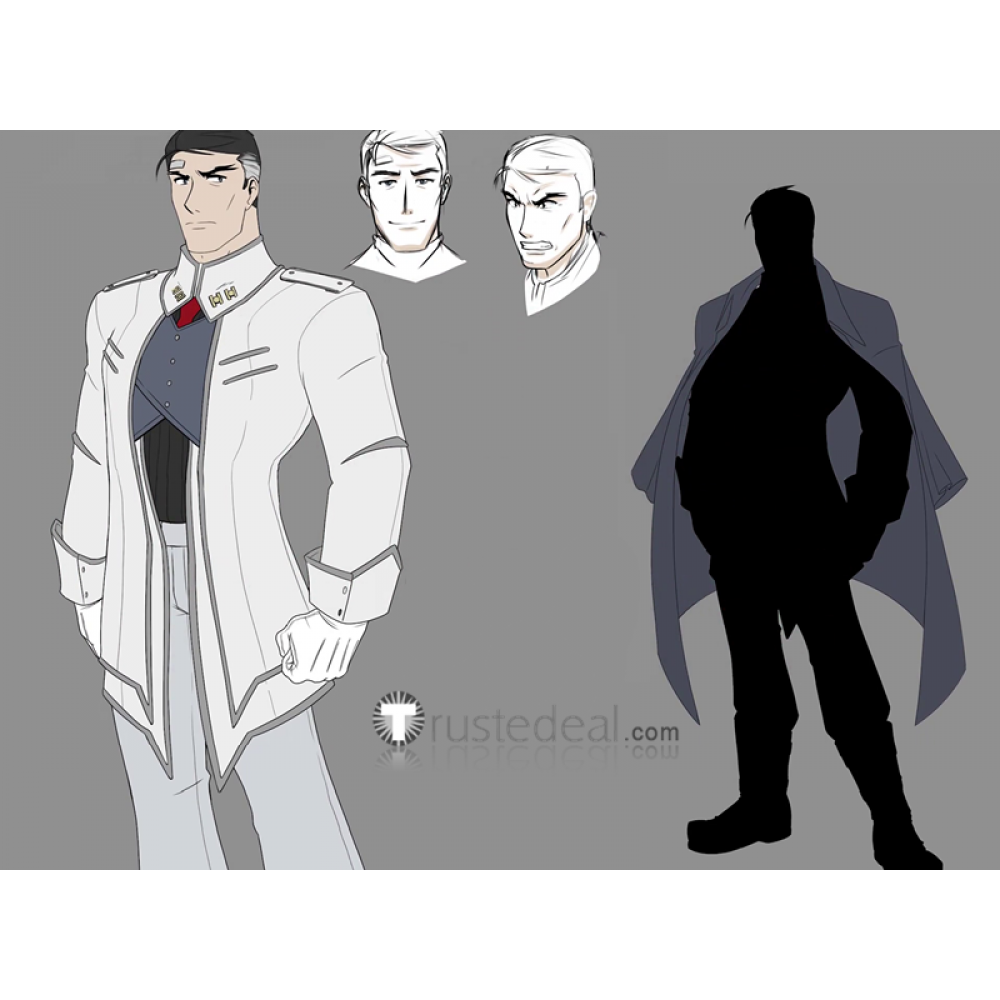 RWBY General James Ironwood Original White Cosplay Costume