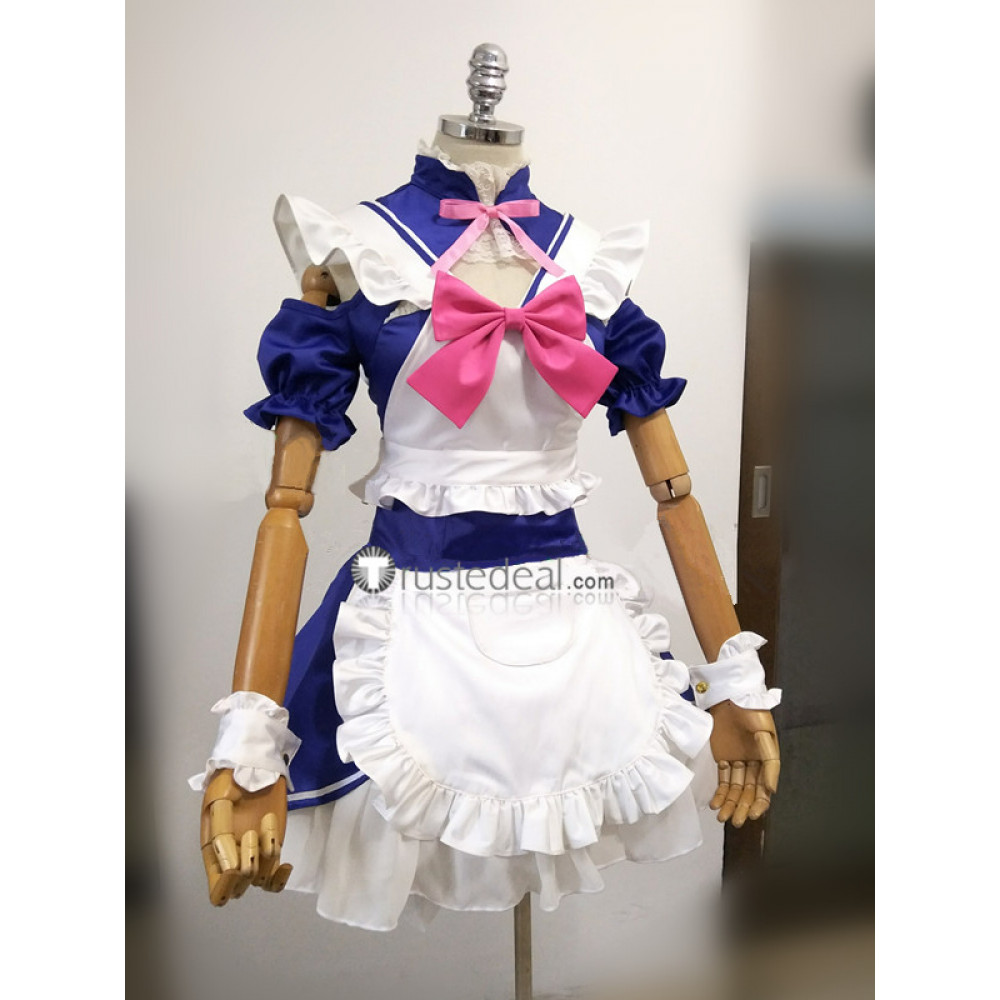 Fate Grand Order FGO Saber Chevalier D Eon Purple White Maid Dress ...