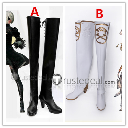 Nier Automata 2B Cosplay Boots Shoes