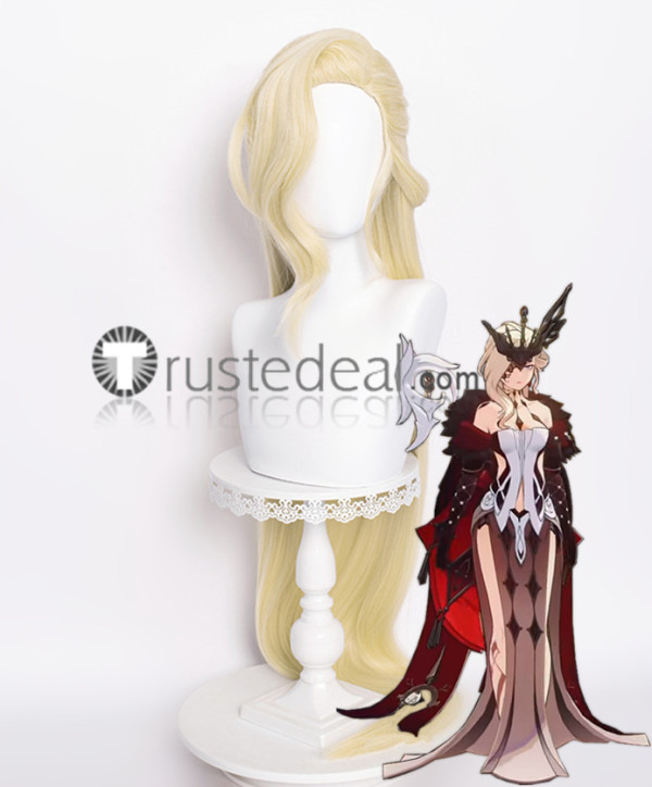 Genshin Impact Barbara Diluc La Signora The Fair Lady Blonde Red ...