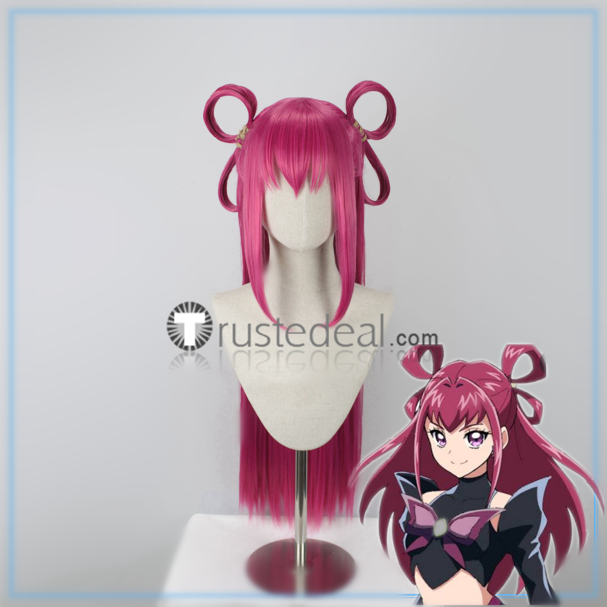 Yes! Pretty Cure 5 Cure Dream Yumehara Nozomi Dark Dream Long Red Pink ...