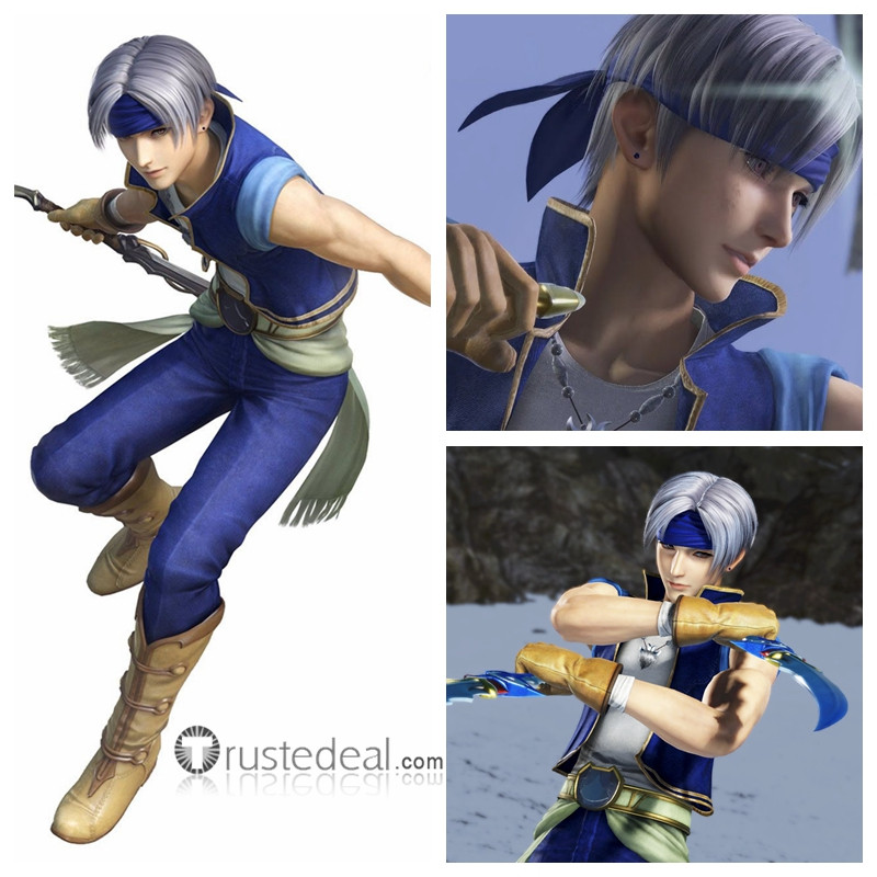 Dissidia Final Fantasy NT Locke Cole Lock Assassin Cosplay Costume