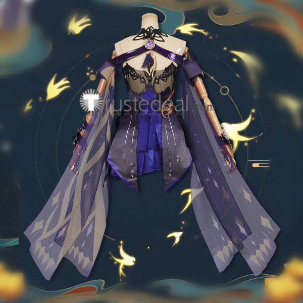 Genshin Impact Keqing Opulent Splendor New Skin Keqing Cosplay Costume