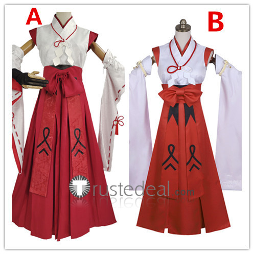 Genshin Impact Kitsune Saiguu Inagi Hotomi Shrine Maiden White Red ...
