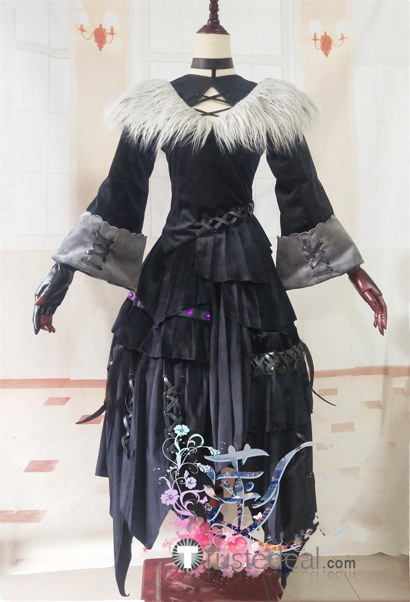 Final Fantasy XIV FF14 Y'shtola Rhul Black Mage Cosplay Costumes