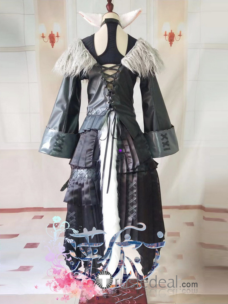 Final Fantasy XIV FF14 Y'shtola Rhul Black Mage Cosplay Costumes