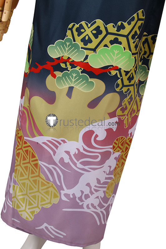 Pokemon Legends Arceus Boss Commander Kamado Kimono Cosplay Costume