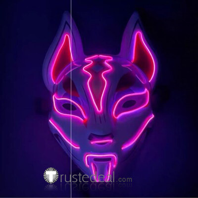 Fortnite Game Cosplay LED Halloween Fox Masks Gloves Props