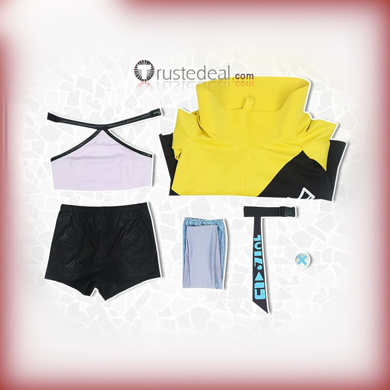 Pokemon Scarlet and Violet Gym Leader Iono Yellow Cosplay Costume