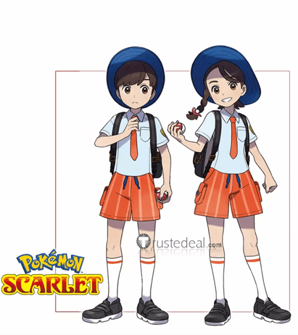 Pokemon Scarlet and Violet Penny Grusha Protagonists Female Male ...
