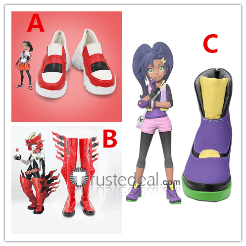 Pokemon Rita Scarlet Violet Mela Nemona Cosplay Shoes Boots