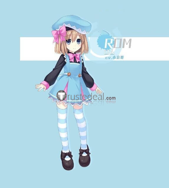 Hyperdimension Neptunia Mk2 White Sisters Ram Rom Cosplay Costumes