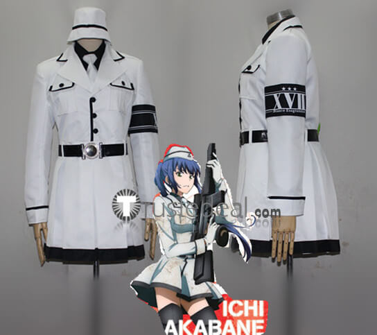 Aoharu Kikanjuu Aoharu Machinegun Ichi Akabane White Uniform Cosplay ...