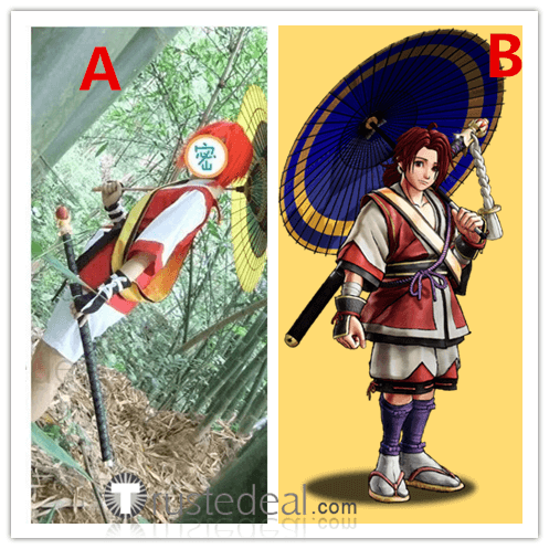 Samurai Shodown Samurai Spirits Hisame Shizumaru Cosplay Costume