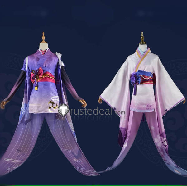 Genshin Impact Beelzebul Raiden Ei Shogun Baal Kimono Cosplay Costume