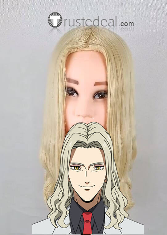The Promised Neverland Yakusoku no Nebarando Peter Ratri Sonju Red Blonde Styled Cosplay Wig