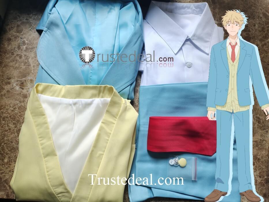 Skip and Loafer Sousuke Shima Mitsumi Iwakura Blue Uniform Cosplay Costume