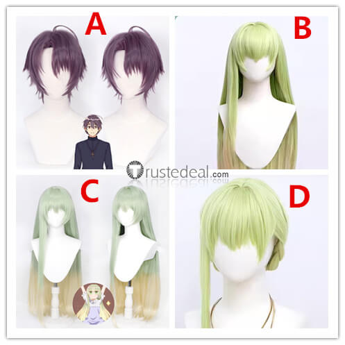 Shiro Seijo to Kuro Bokushi Saint Cecilia and Pastor Lawrence Cosplay Wig