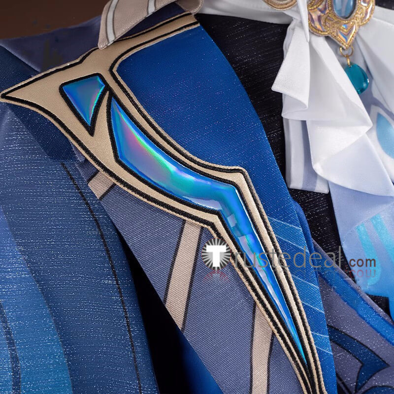 Genshin Impact Fontaine Chief Justice Neuvillette Cosplay Costume