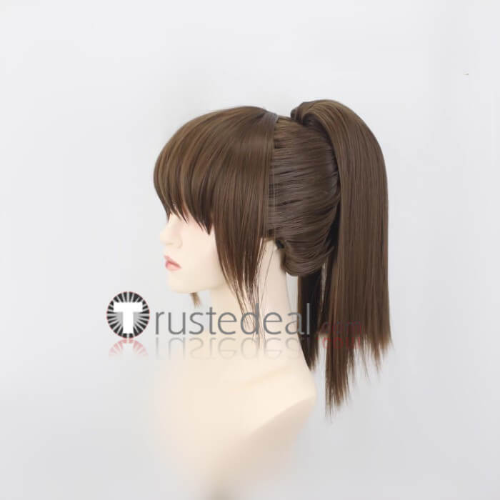 Spirited Away Chihiro Ogino Yubaba Brown Ponytail Styled Cosplay Wig