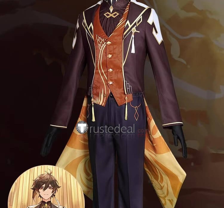 Genshin Impact Zhongli New PV Cosplay Costume
