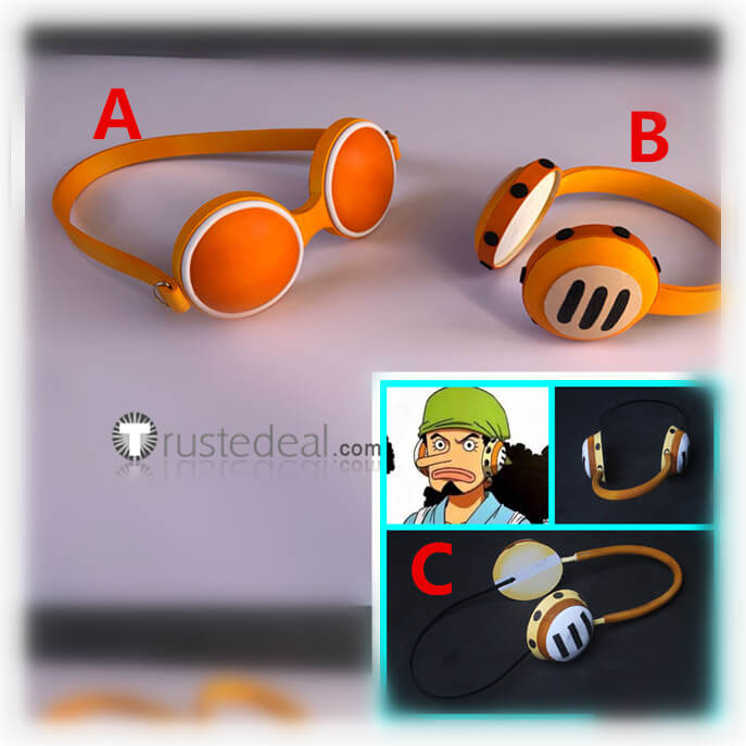 One Piece Usopp Headset Glasses Cosplay Props Accessory