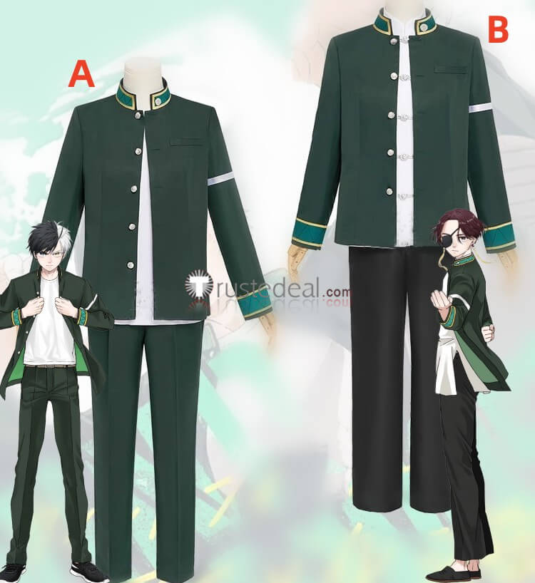 WIND BREAKER Haruka Sakura Hayato Suo Green Uniform Cosplay Costume