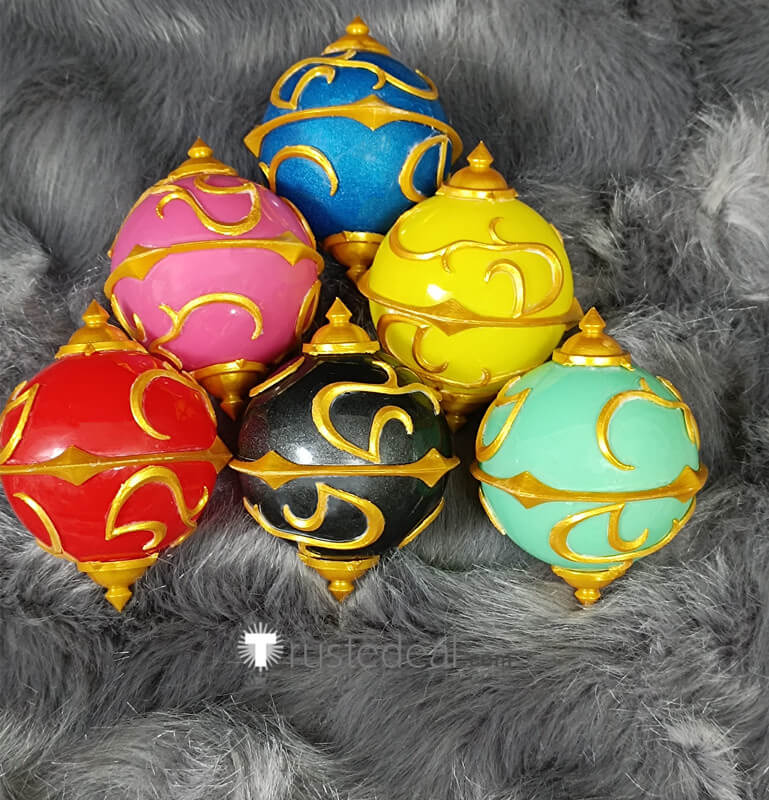 Palworld Zoe Rayne Pal Giga Sphere Pink Black Blue Yellow Balls Cosplay ...