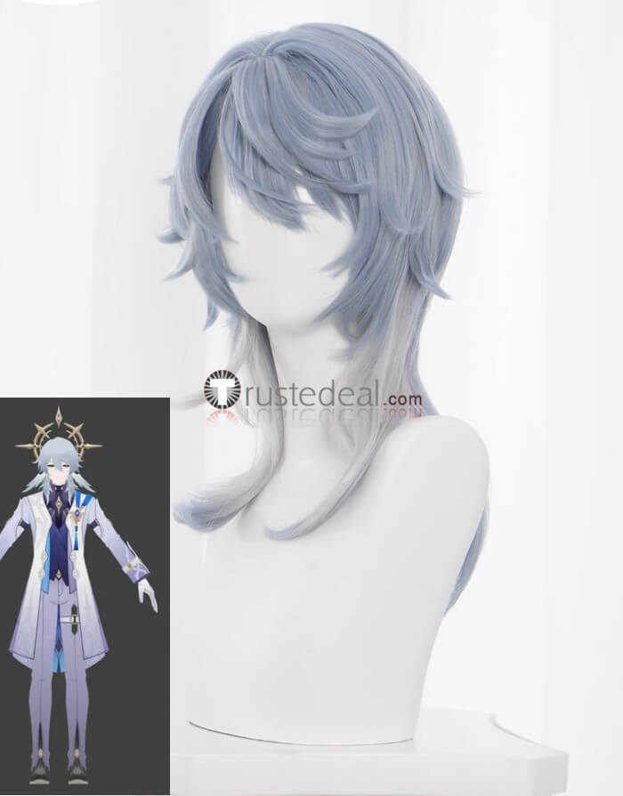 Honkai Star Rail Robin Sunday Constance Acheron White Huangquan Cosplay Wig