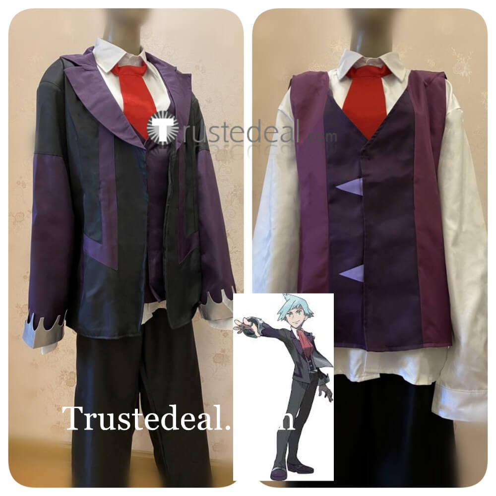 Pokemon Elite Four Steven Stone Cosplay Costume