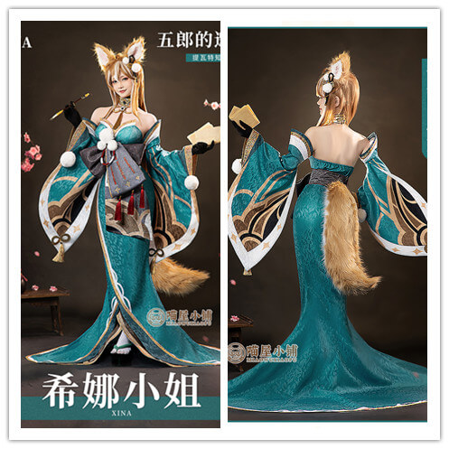 Genshin Impact Ms. Hina Female Gorou Genderbend Cosplay Costume