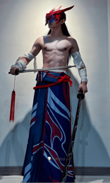 League of Legends LOL Yone White Skirt Bandages Genderbend Female ...